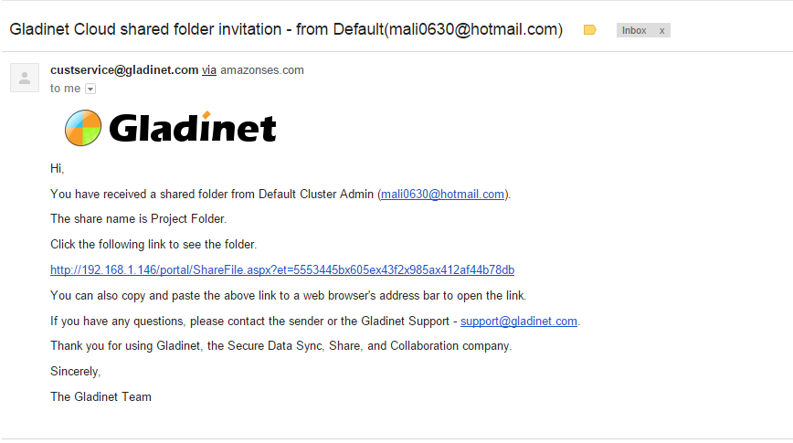 OpenStack Swift - File and Folder Share