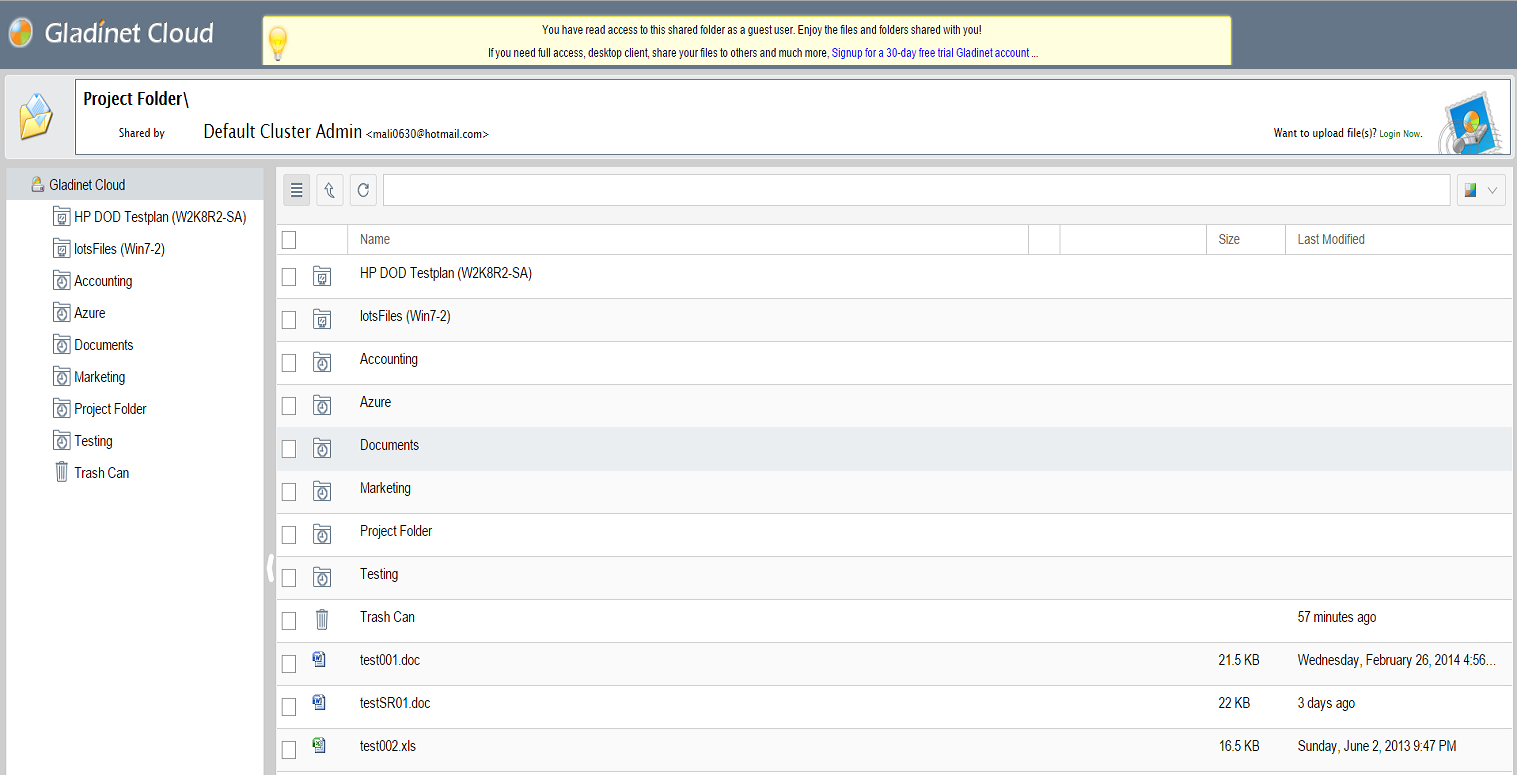 OpenStack Swift - File and Folder Share